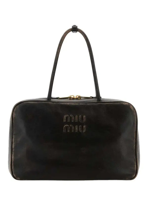 Miu Miu Leather Handbag - Brown