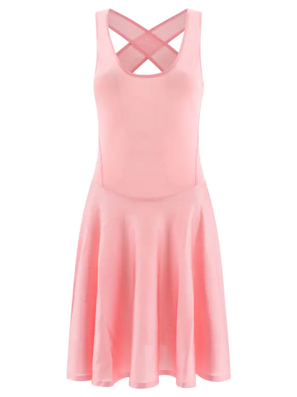 Alaïa Flared Viscose Dress - Pink