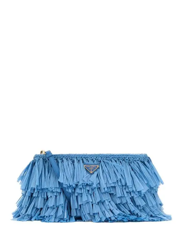 Prada Crochet Clutch - Blue