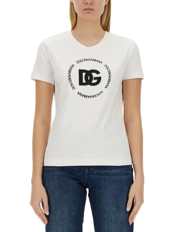 Dolce & Gabbana T-shirt With Logo - White