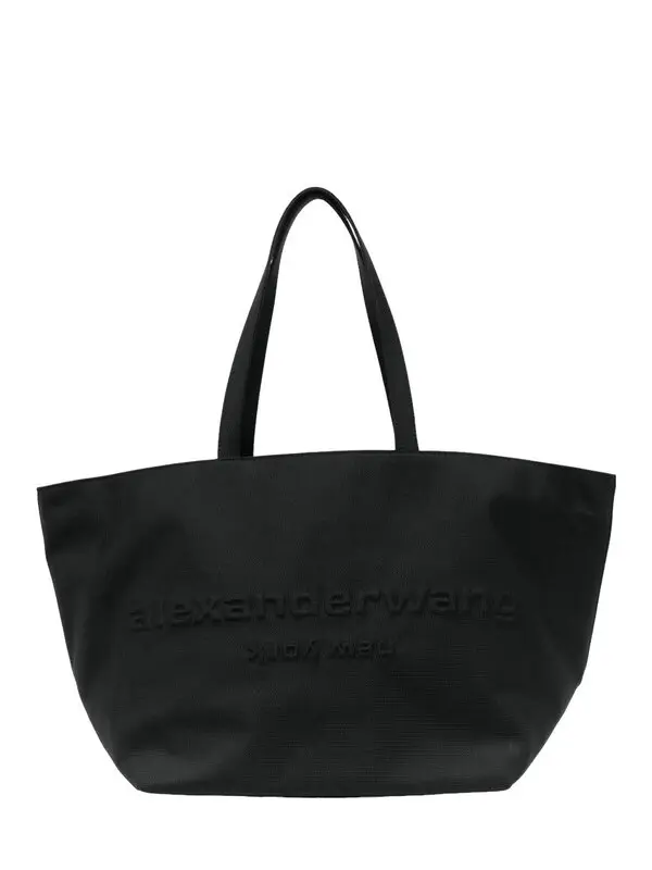 Alexander Wang Shopping Bag In Nylon Canvas - Black