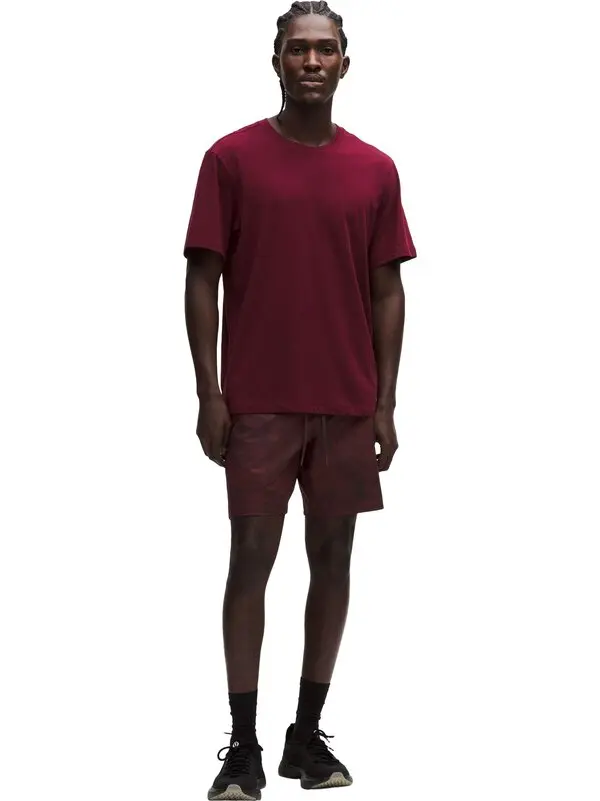 Lululemon Zeroed In Linerless Short 7 - Incline Texture Burgundy Multi