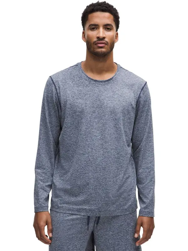 Lululemon Soft Jersey Long-sleeve Shirt - Heathered Club Blue