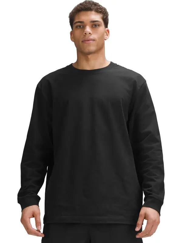 Lululemon Heavyweight Cotton Jersey Long-sleeve Shirt - Black