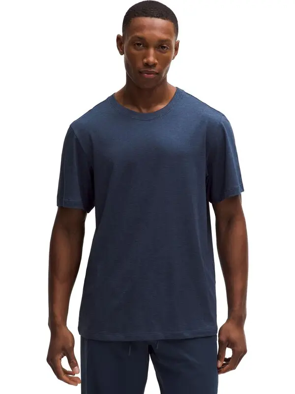 Lululemon Zeroed In Short-sleeve Shirt - Heathered Club Blue