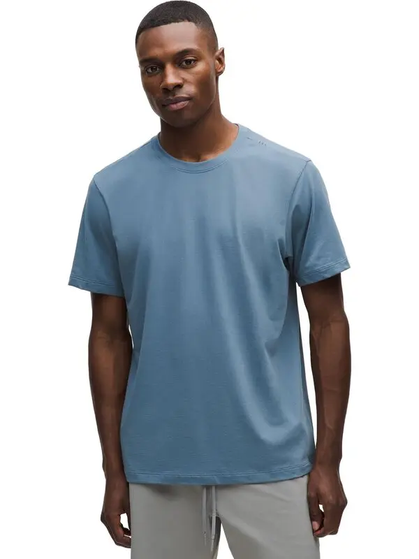 Lululemon Zeroed In Short-sleeve Shirt - Steel Blue