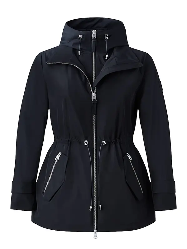 Mackage Melany Hooded Raincoat - Black
