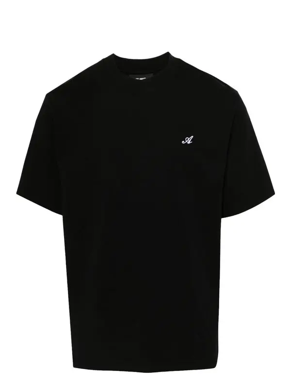 Axel Arigato Logo-embroidered T-shirt - Black
