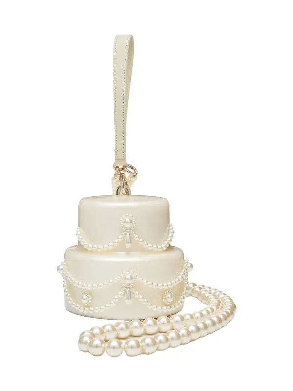Simone Rocha Pearl-embellished Cake Mini Bag - Neutrals