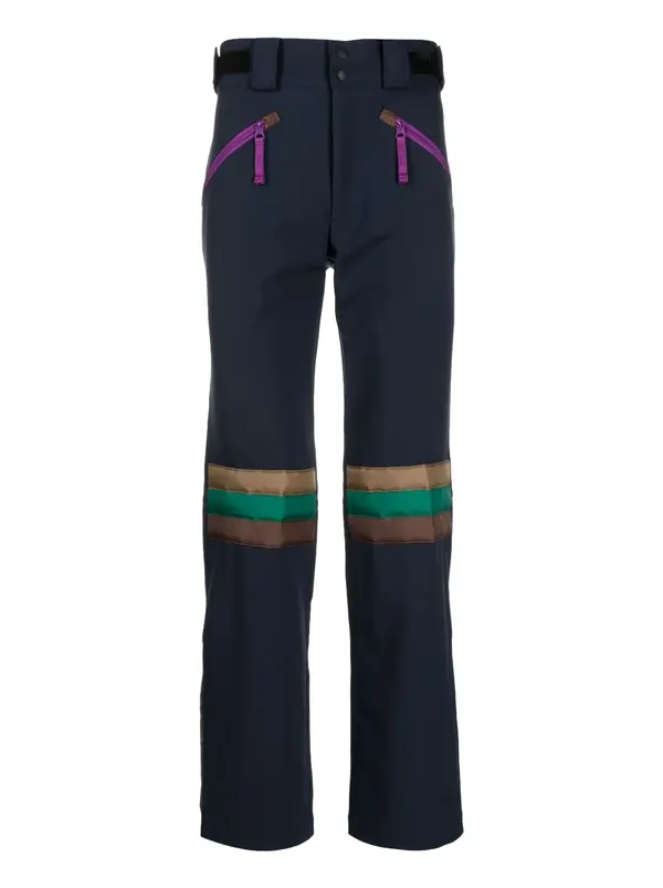 Kolor Panelled Straight-leg Trousers - Blue
