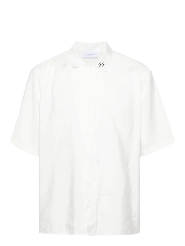 FAMILY FIRST Logo-embroidered Shirt - White