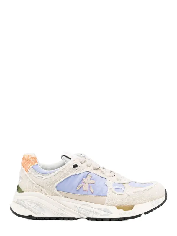 Premiata Mased Panelled Sneakers - Neutrals