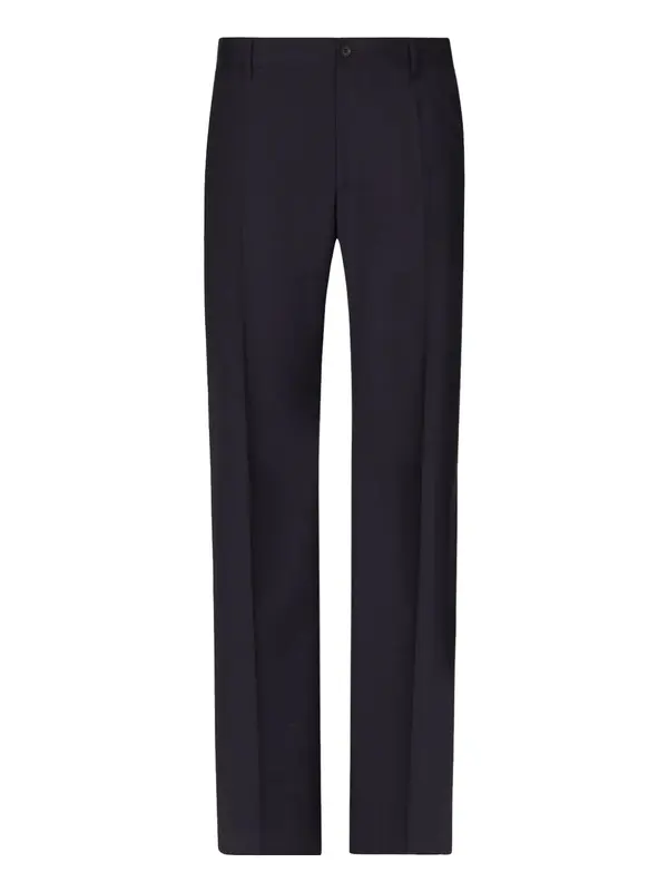 Dolce & Gabbana Linen-blend Trousers - Blue