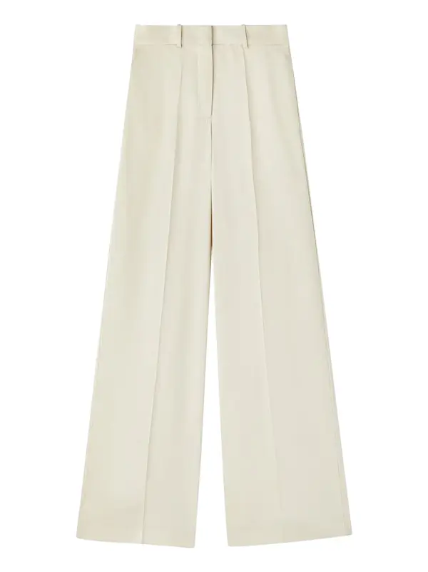 JIL SANDER Wide-leg Tailored Trousers - White