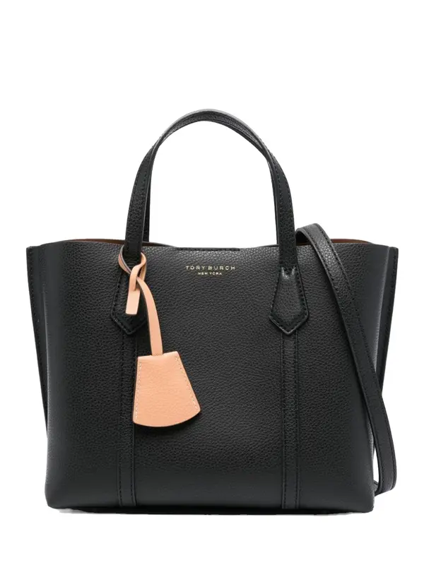 Tory Burch Small Perry Leather Tote - Black