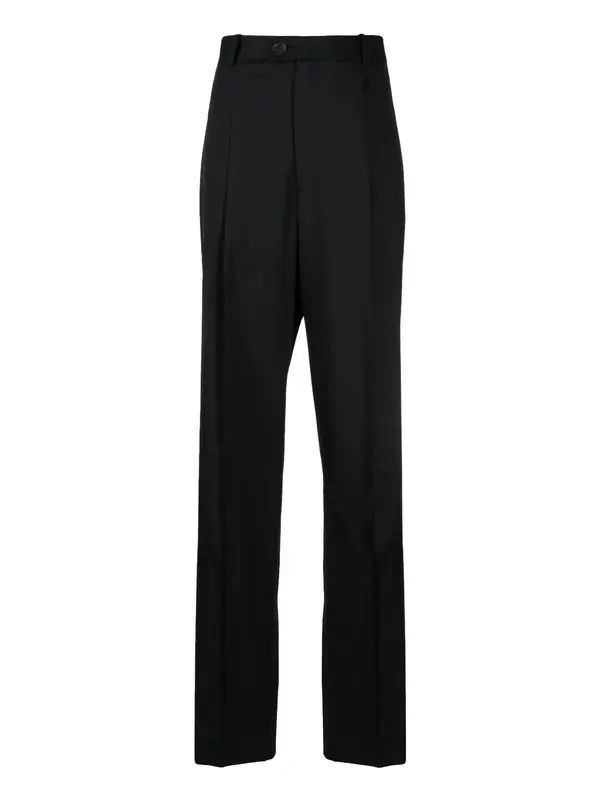PETER DO Pressed-crease Tailored Trousers - Black