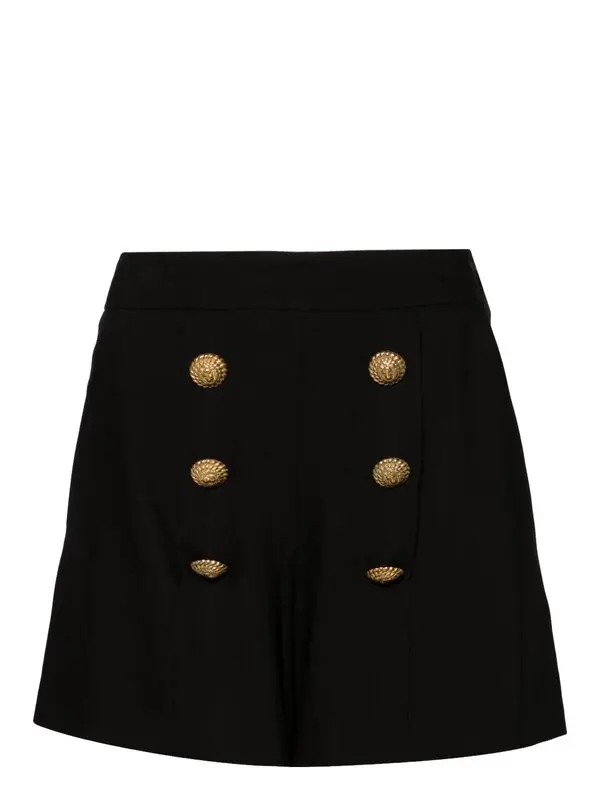 Balmain Button-embellished Shorts - Black