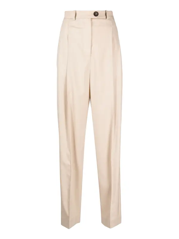 PETER DO Pleat-detailing Tapered Trousers - Neutrals
