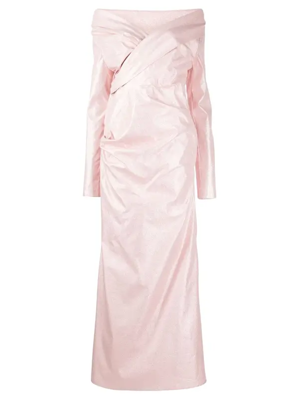 Talbot Runhof Taffeta Gown - Pink