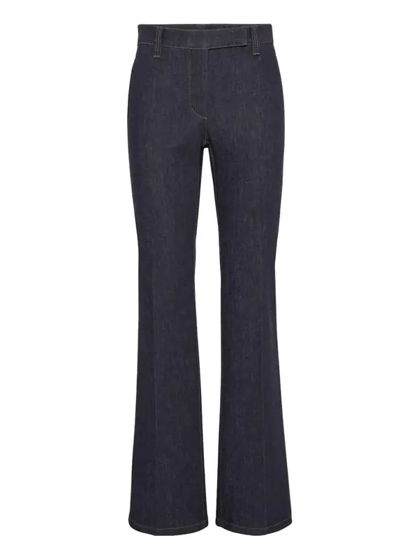 Brunello Cucinelli High-waist Flared Jeans - Blue