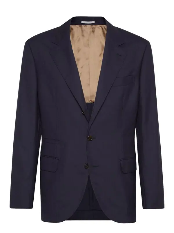 Brunello Cucinelli Single-breasted Cashmere Blazer - Blue