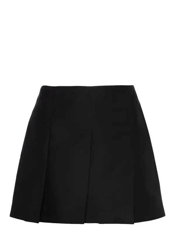 Marni Pleated A-line Mini Skirt - Black
