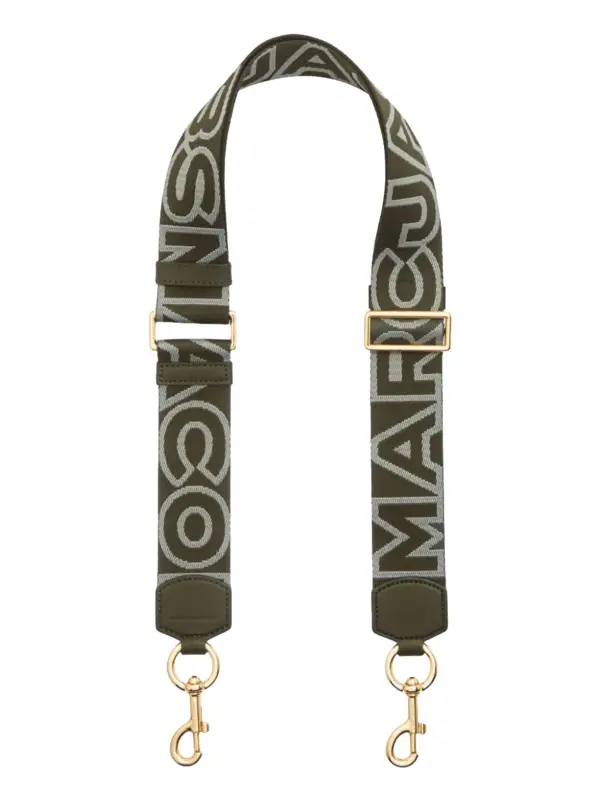 Marc Jacobs The Outline Logo Webbing Strap - Grey