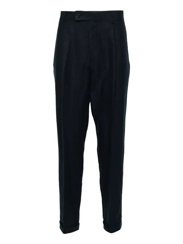 Caruso Armide Linen Trousers - Blue