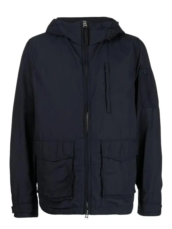 Woolrich Hooded Zip-up Jacket - Blue