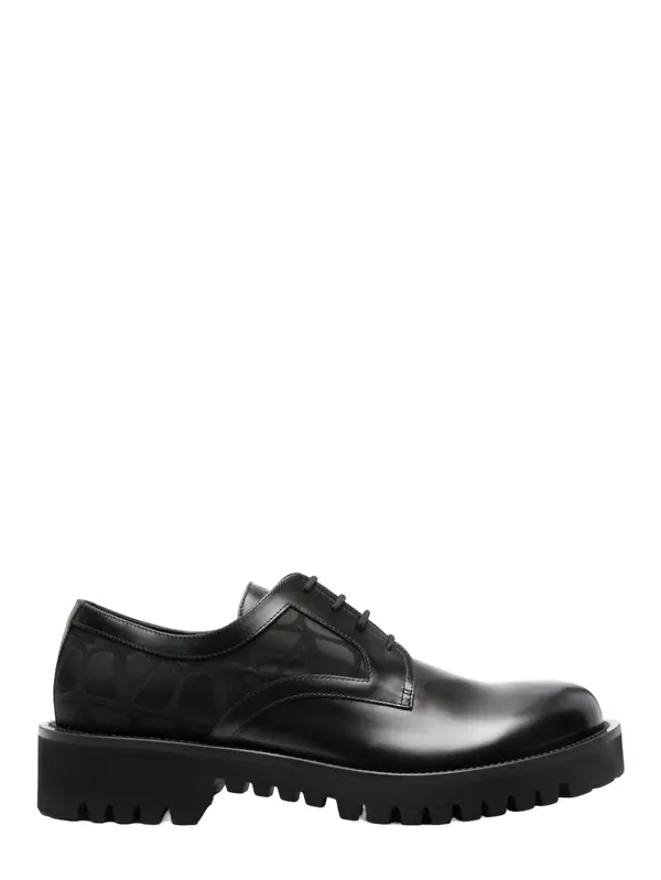 Valentino Garavani Toile Iconographe Derby Shoes - Black