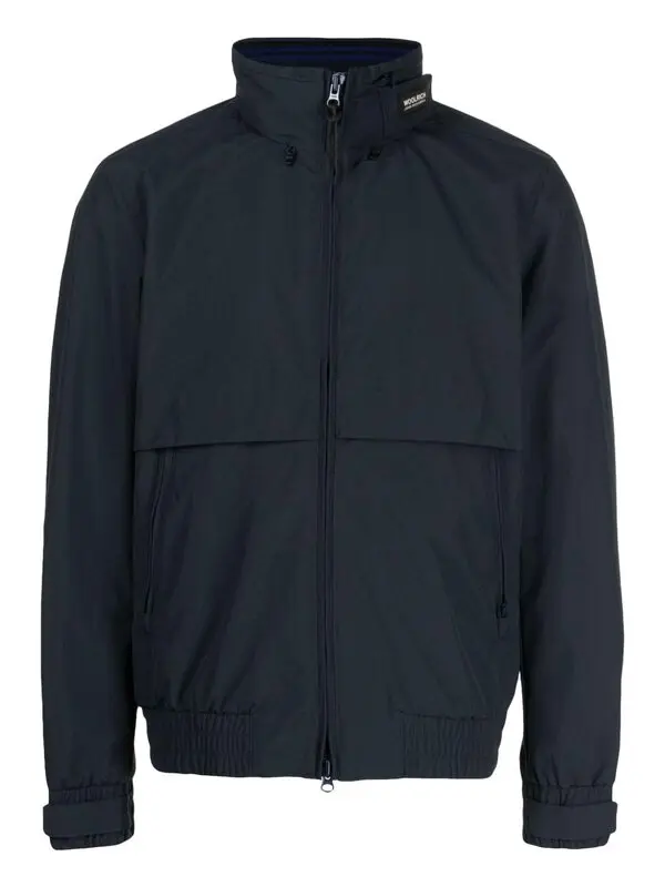 Woolrich High-neck Zip-up Jacket - Blue
