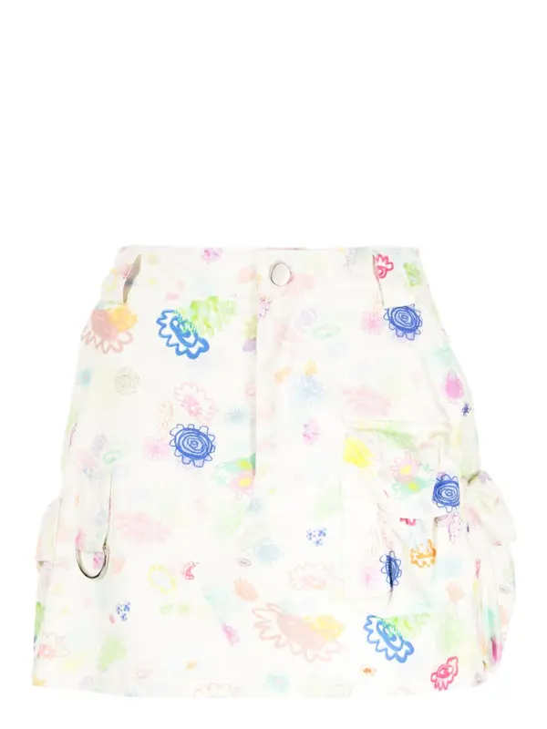 Collina Strada Floral-print Miniskirt - Multicolour