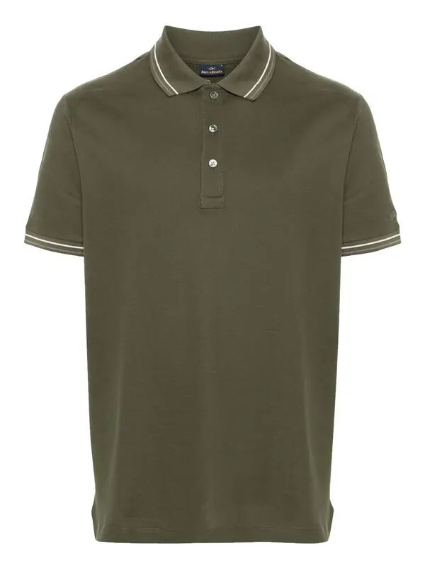 Paul & Shark Piqué Polo Shirt - Green