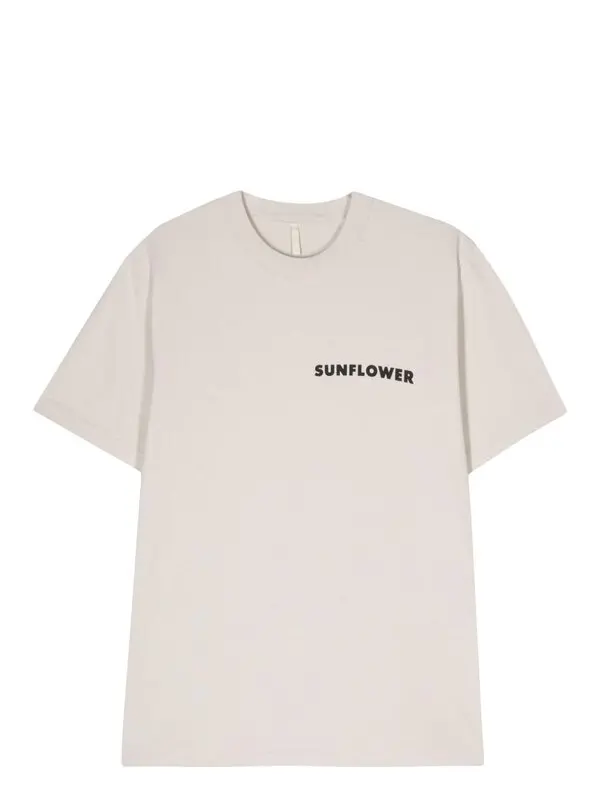 SUNFLOWER Logo-print T-shirt - Neutrals