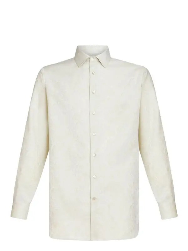 Etro Cotton-jacquard Shirt - White
