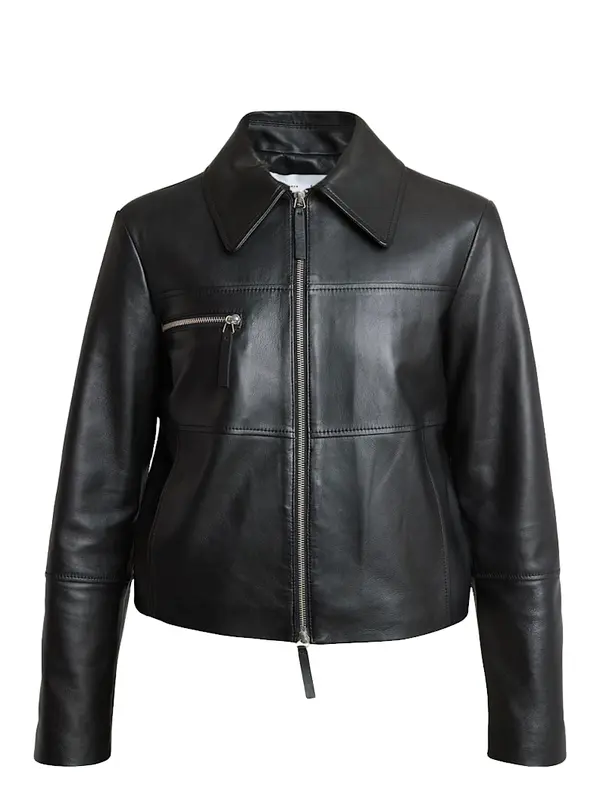 Proenza Schouler White Label Annabel Leather Jacket - Black