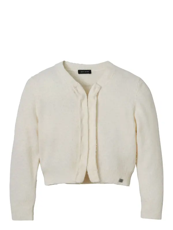 Marc Jacobs Pilled Cropped Wool Cardigan - Neutrals