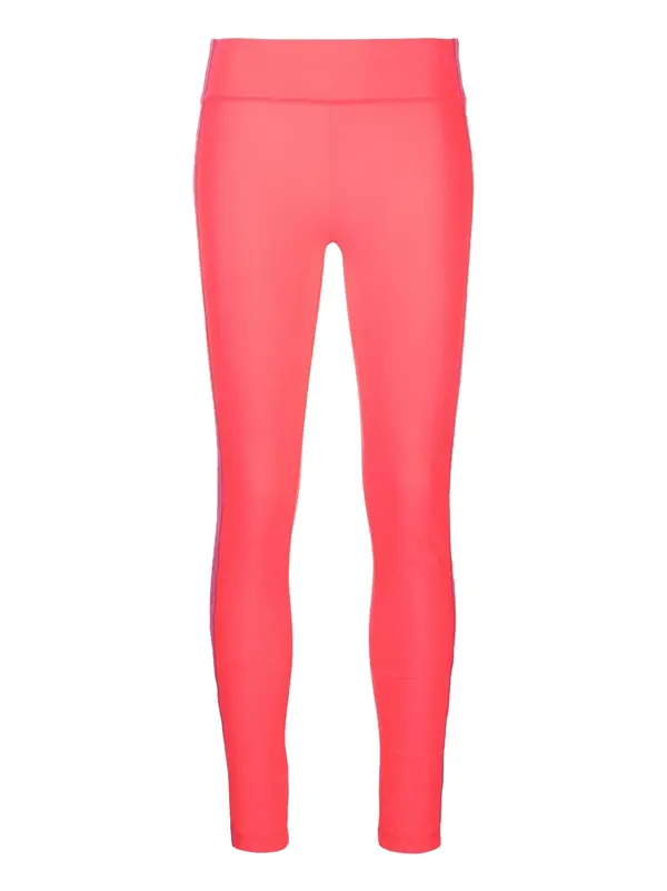 Versace Logo-tape Cropped Leggings - Pink