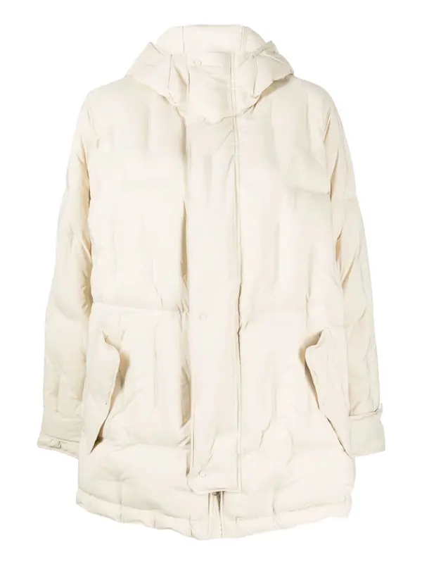 JNBY Hooded Quilted Coat - Neutrals