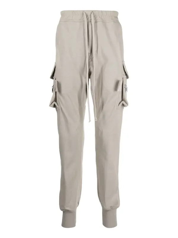 Rick Owens Drawstring Drop-crotch Track Pants - Grey