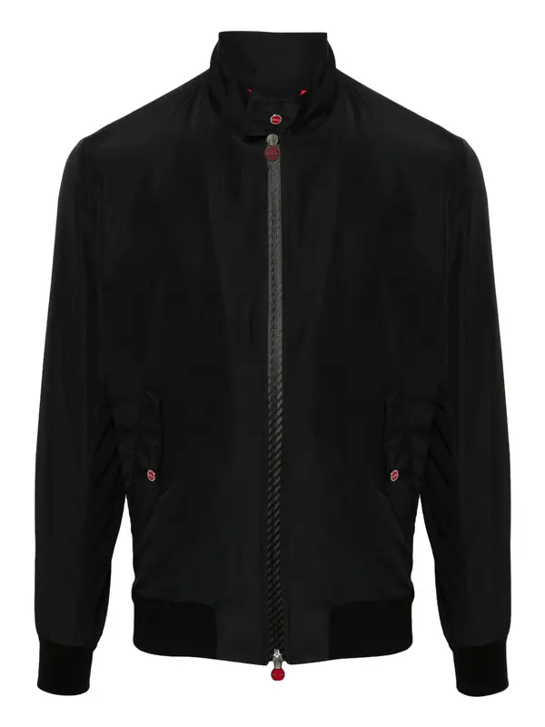 Kiton Zip-up Bomber Jacket - Black