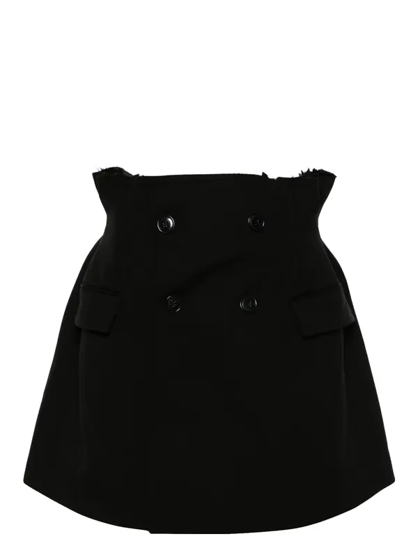 Vetements Double-breasted Miniskirt - Black