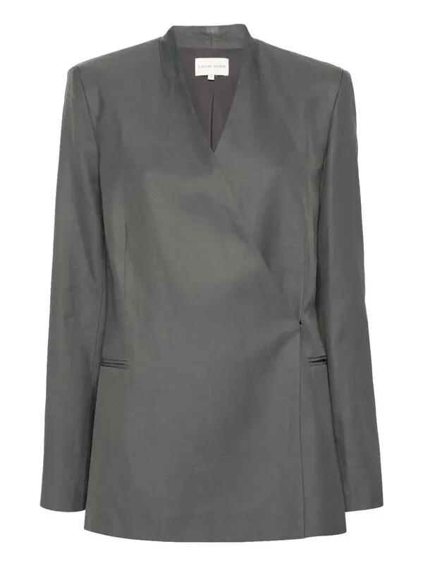 Loulou De Saison Lahari Single-breasted Blazer - Grey