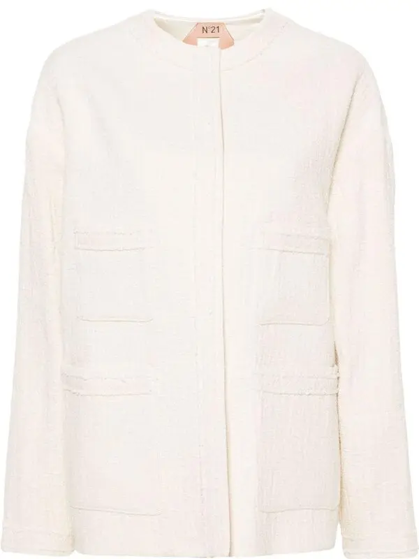 N°21 Open-front Jacket - Neutrals