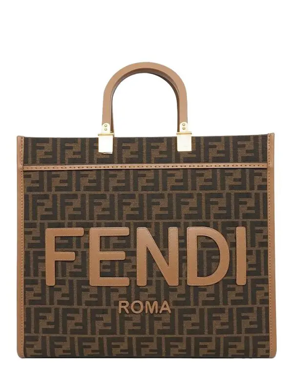 Fendi Sunshine Medium Shopper Bag - Brown