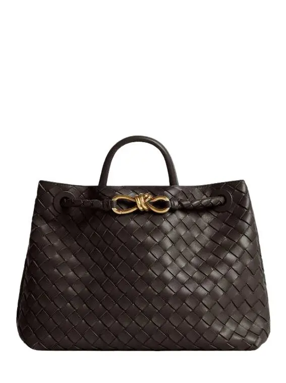 BOTTEGA  VENETA Medium Andiamo Top Handle Bag - Fondant