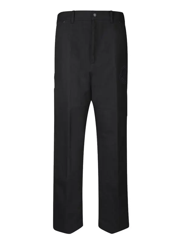 Moncler Cotton Trousers - Black