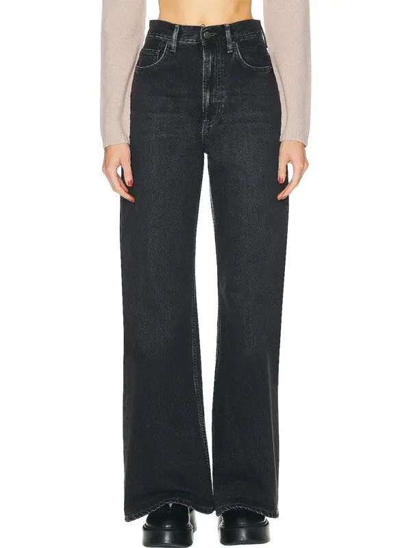 Acne Studios Vintage Baggy Wide Leg Jeans - Black