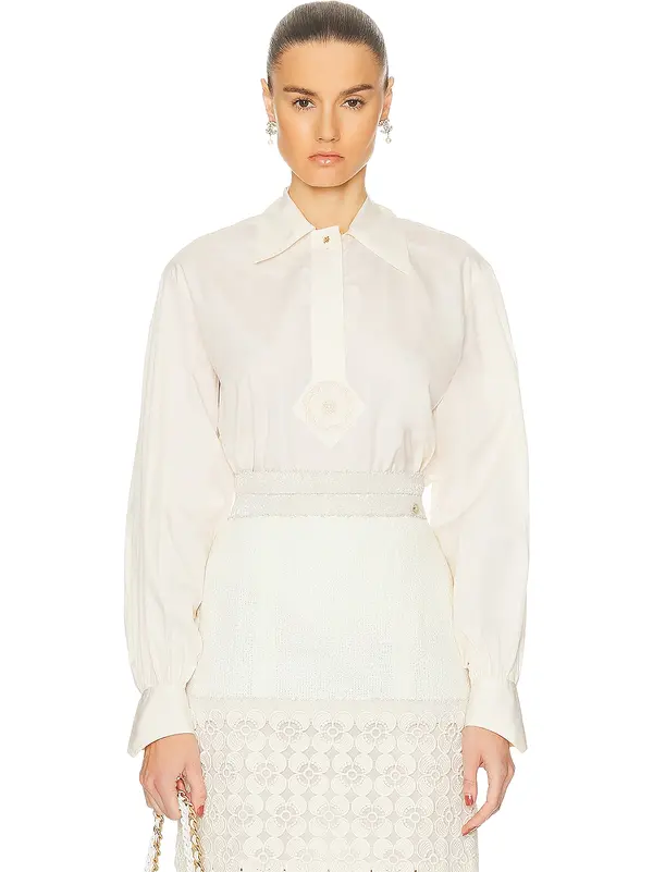 Chanel Balloon Sleeve Shirt - Ivory
