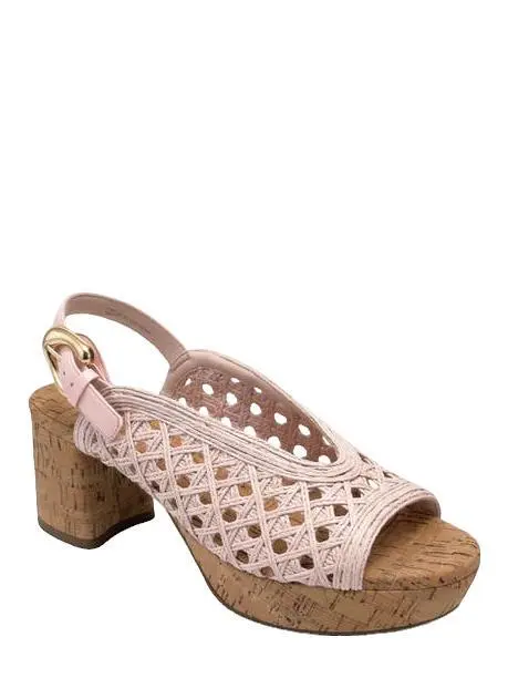 Aerosoles Cornelia Slingback Platform Sandal - Pale Pink